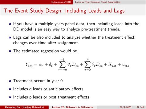Lecture 7b Difference In Differences Applied Micro Econometricsfall 2020 Ppt