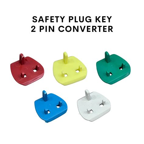 5 Pcs 13a Switch Socket Safety Plug Key 2 Pin Converter Shopee Malaysia