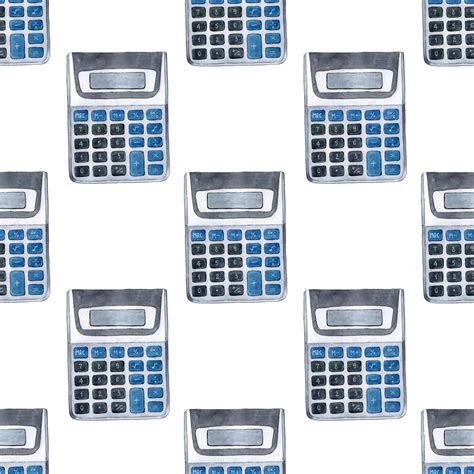Watercolor Pattern Gray Calculator For Calculating Numbers Mathematics