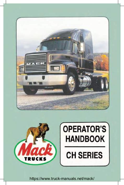 Mack Ch Series Operator Manual