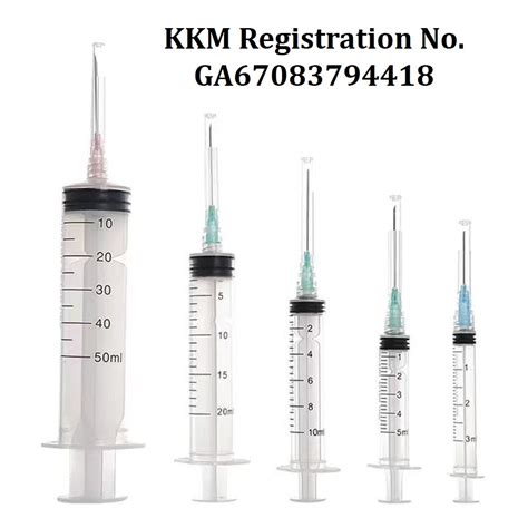 Disposable Syringe And Needle Sterile Single Use Medical Syringe