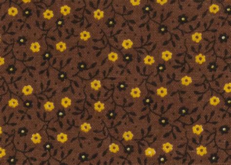 Vintage Calico Fabric With Delicate Floral Print