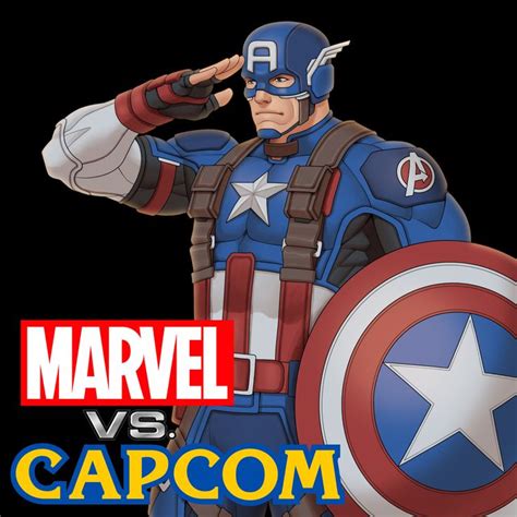 Marvel Vs Capcom Fanart Captain America Anthony Amorose On Artstation