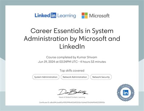 Kumar Shivam On Linkedin Certificate Of Completion
