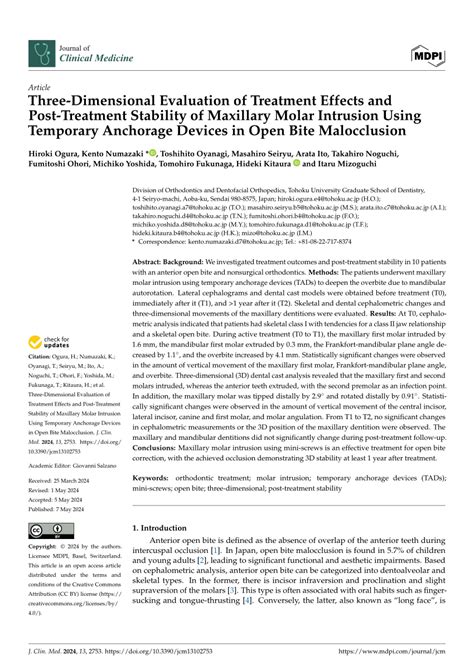 Pdf Three Dimensional Evaluation Of Treatment Effects And Post