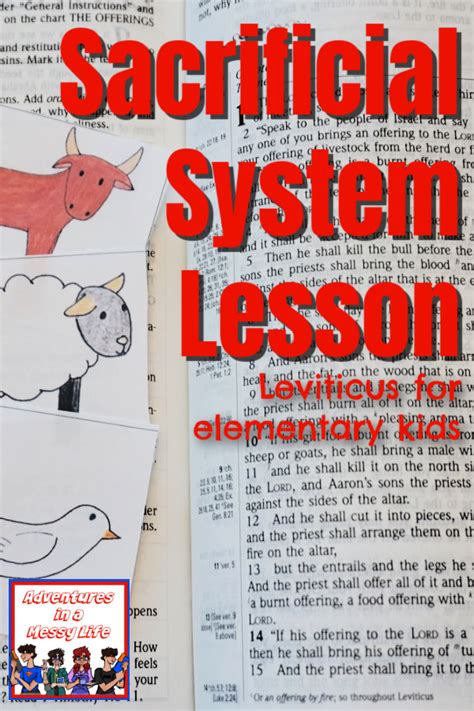 Sacrificial System Bible Lesson Adventures In A Messy Life