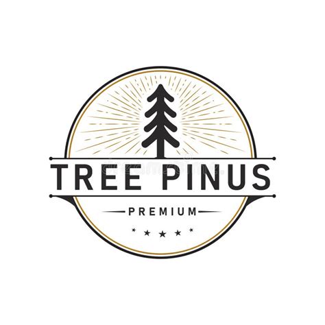 Pine Tree Silhouette Similar To Spruce Wood Forest Logo Design Classic