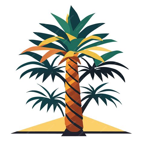 Premium Vector Highresolution Vector Graphic Of An Isolated Pineapple Tree In Flat Digital Art