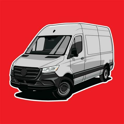 Mini Van Cargo Transportation Vector 27477118 Vector Art At Vecteezy