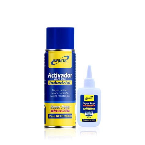 Kit Activador 200ml Super Pega Infinita 50g Ebani