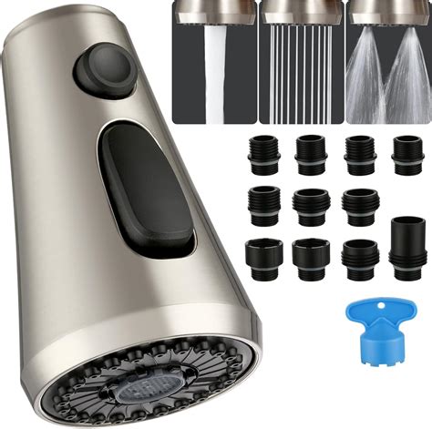 Pull Down Kitchen Faucet Head Replacement Chiataoma 3 Function Pull