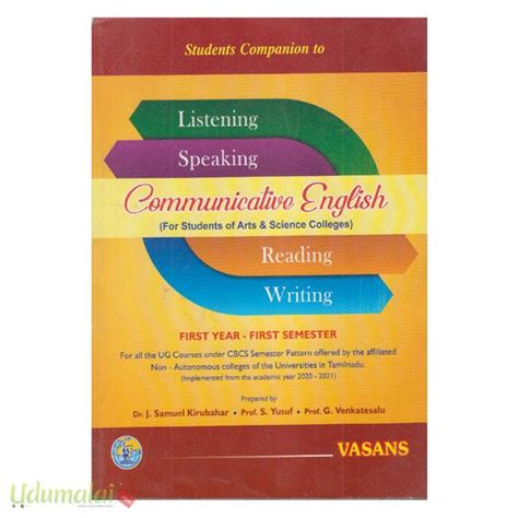 Communicative English Drjsamuel Kirubahar Profsyusuf Profg