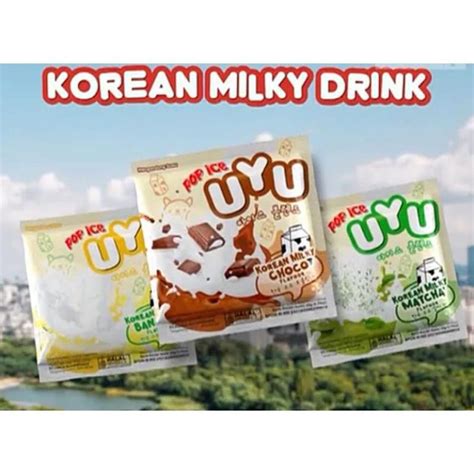 Jual Ks Pop Ice Uyu Renceng Isi 15 Sachet Pop Ice Uyu Matcha Pop Ice Uyu Coklat Pop Ice