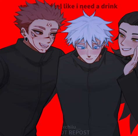 Beso De Tres Gojo Yuji Y Sukuna En Jujutsu Kaisen Tiktok