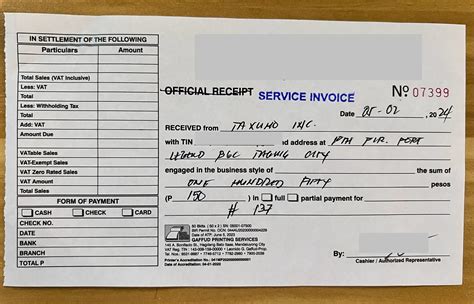 Bir Sales Invoice Format At Charles Mattingly Blog