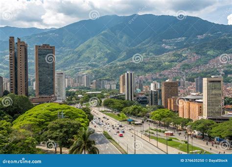 Medellin Colombia City Skyline Silhouette City Design Vector Famous
