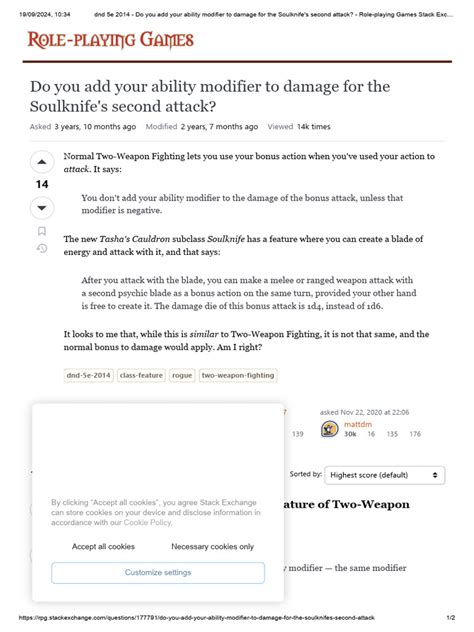 Dnd 5e 2014 Do You Add Your Ability Modifier To Damage For The