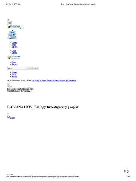 Pollination Biology Investigatory Project Pdf Pollination Flowers
