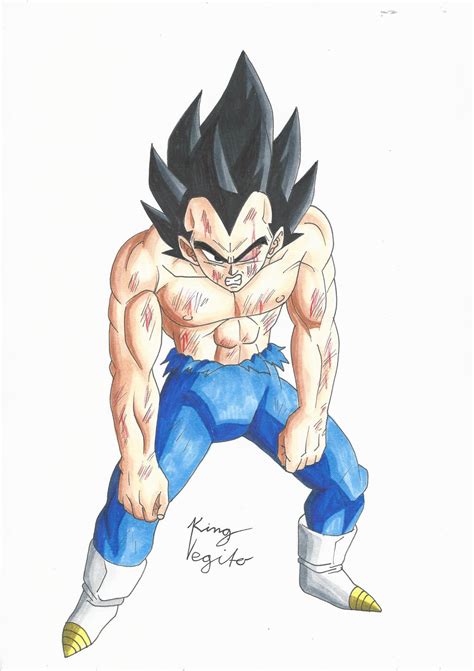 Vegeta Battle Damaged By Kingvegito On Deviantart