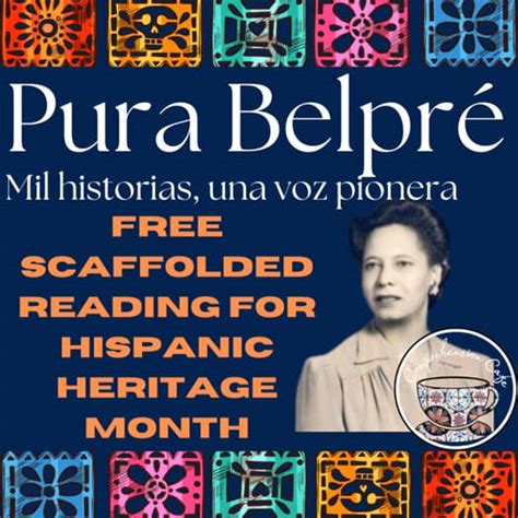 Pura Belpré Free Spanish Reading And Activities Hispanic Heritage Month