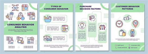 Consumer Behavior Analysis Brochure Template Corporate Company Program