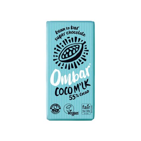 Ombar Organic Coco Mylk Raw Chocolate Bar Premium Organic Chocolate