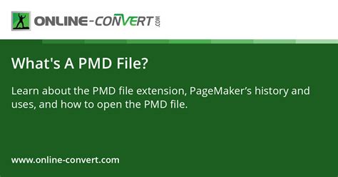 Whats A Pmd File