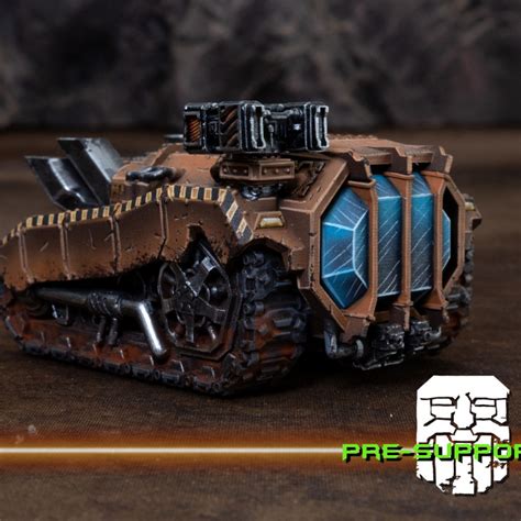 3d Printable Light Mining Vehicle Presupported By Forged In Fury