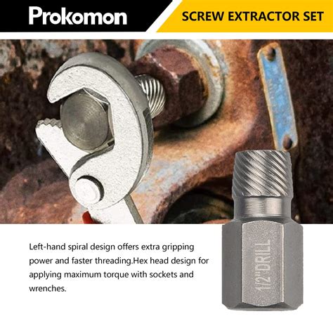25pcs Screw Extractor Set Hex Head Multi Spline Easy Out