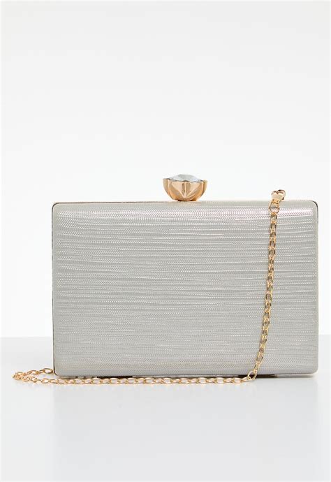 Elly Clutch Bag Silver