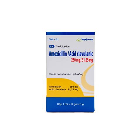 Amoxicillin Acid Clavulanic 250 Mg 31 25 Mg Tv Tpi Vietnamese