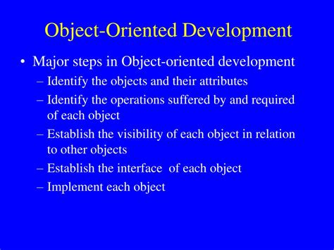 Ppt Object Oriented Development Powerpoint Presentation Free