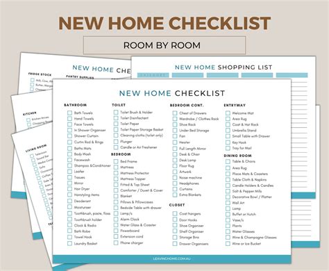 New Home Essentials Checklist A Room By Room List Of Household Items