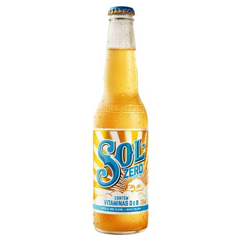 Cerveja Sol Pilsen Zero Álcool Long Neck 330ml Prezunic
