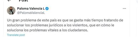 Paloma Valencia Reacciona A Dejar De Imputar Actos De Protesta Como Terrorismo “cuando Alguien