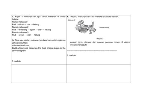 Soalan Stem Sekolah Rendah Tahap 2 2023 Ppt