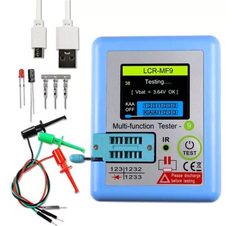 Diodo Testador De Transistor Multímetro Com Display Lcd Lcr Frete Grátis