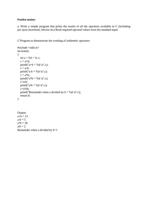 R22 Pps Lab Manual Pdf Integer Computer Science Computer Programming