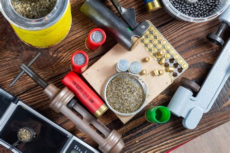 Premium Photo Shotgun Shells Reloading Process With Special Reload