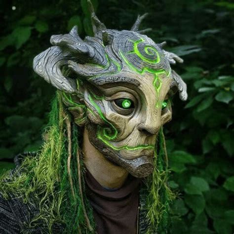 Forest Elf Latex Mask Makeup Ball Halloween Mask Forest Spirit