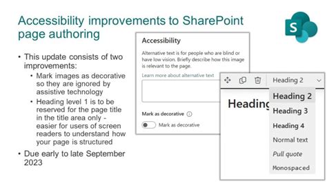 Accessibility Improvements To Sharepoint Page Authoring Super Simple 365