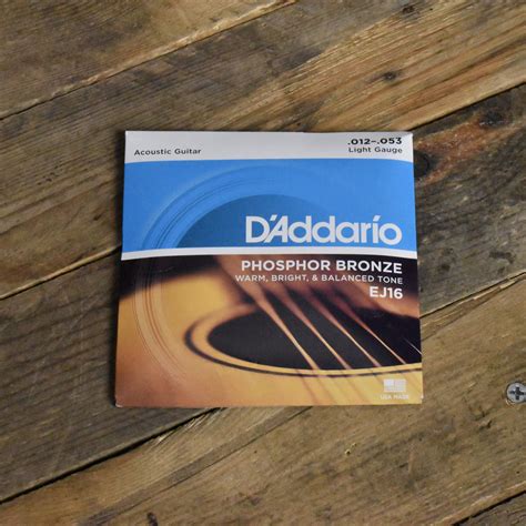 Daddario Ej16 Acoustic Strings 12 53 0019954121143