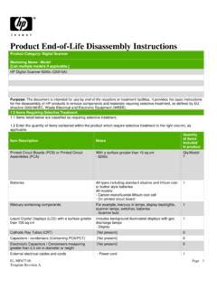 Product End Of Life Disassembly Instructions Product End Of Life
