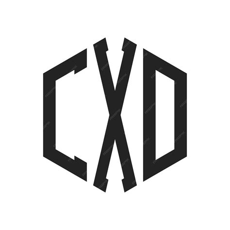 Premium Vector Cxd Logo Design Initial Letter Cxd Monogram Logo Using Hexagon Shape