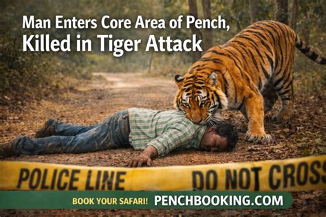 Man Enters Core Area Of Pench Killed In Tiger Attack