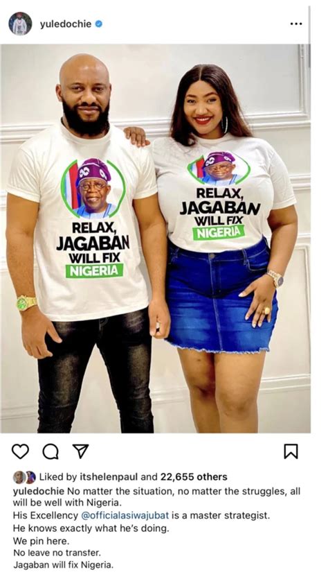 Netizens React As Yul And Judy Edochie Beg Nigerians To Be Calm Under