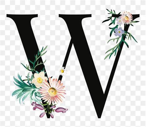 Png Letter K Floral Font Premium Png Rawpixel