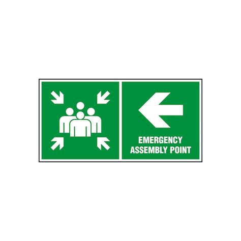 Premium Vector Fire Assembly Point Sign Vector Template
