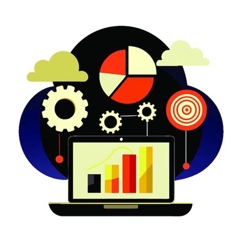 Premium Vector Technology Concept Vector Illustration Featuring Analytics Design Elements Flat