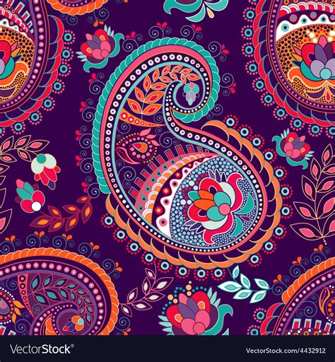 Colorful Paisley Background